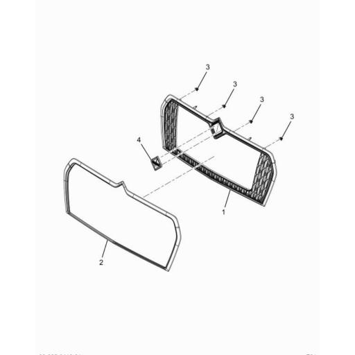 4131917C94 Navistar International | Grille Surround Assembly with ...