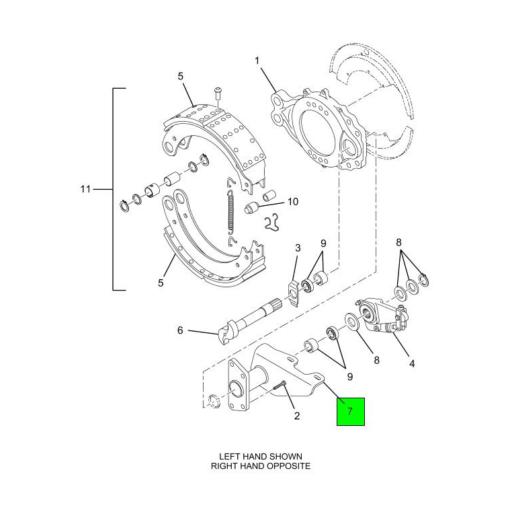 2512077C91 Navistar International | Brake Camshaft Chamber Bracket ...