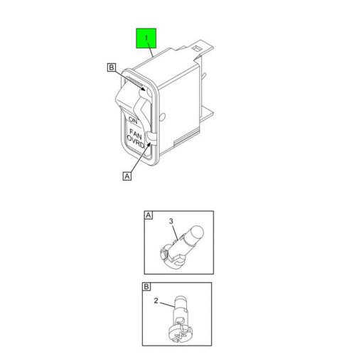3825692C1 Navistar International | Electronic Fan Override Switch ...