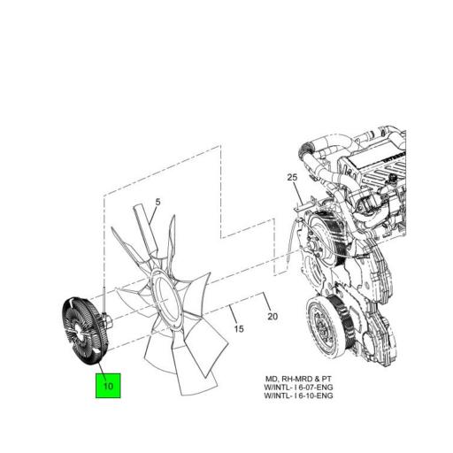 3609117C2 Navistar International | Viscous Fan Drive Model 805 2FTF ...