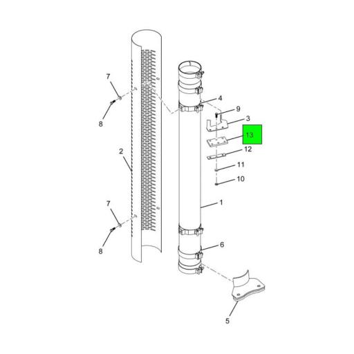 3585078C1 Navistar International | Insulator Muffler Bracket | Source ...