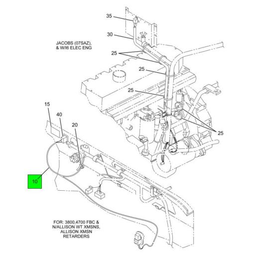 3585524C91 Navistar International | Electrical Harness for Exhaust ...