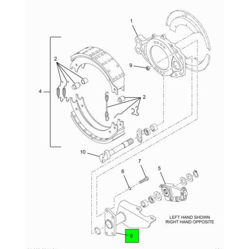 2512847C91 Navistar International | Rear Cam Bracket U563299P6256 ...