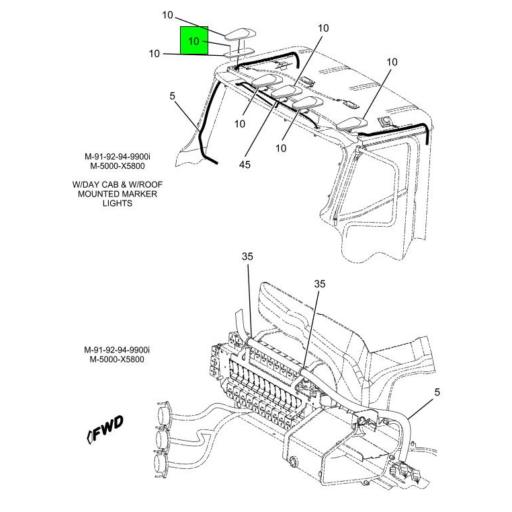3529900C97 Navistar International | Amber LED Clearance/Marker Light ...
