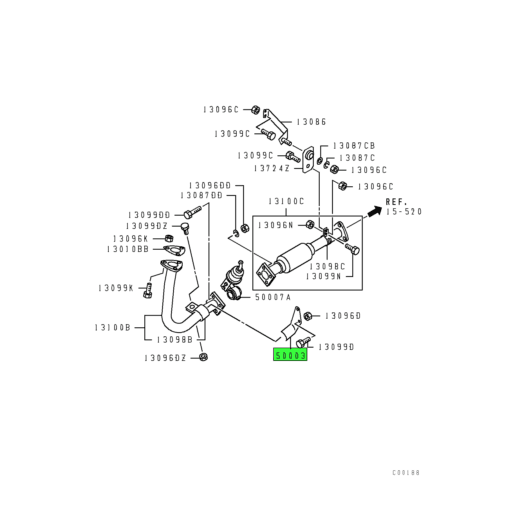 ME411529 Mitsubishi FUSO | Exhaust Brake Unit Brace | Source One Parts ...