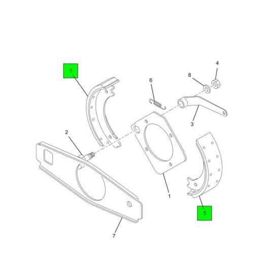 388912C91 Navistar International | Brake Shoe | Source One Parts Center