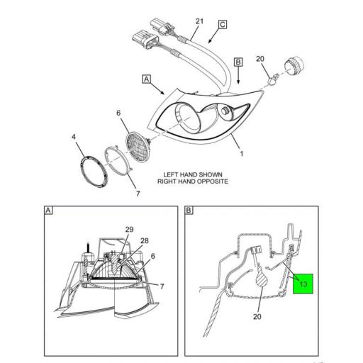 2589893C91 Navistar International | Left Turn Signal Lamp Module ...
