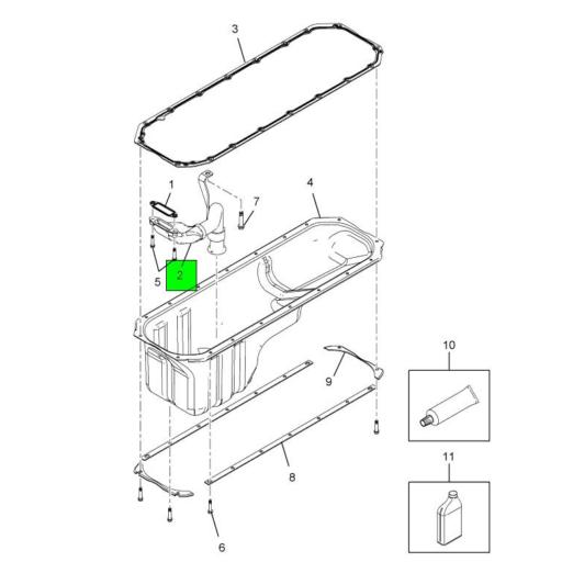 1843449C1 Navistar International | Front Sump Suction Tube Assembly ...