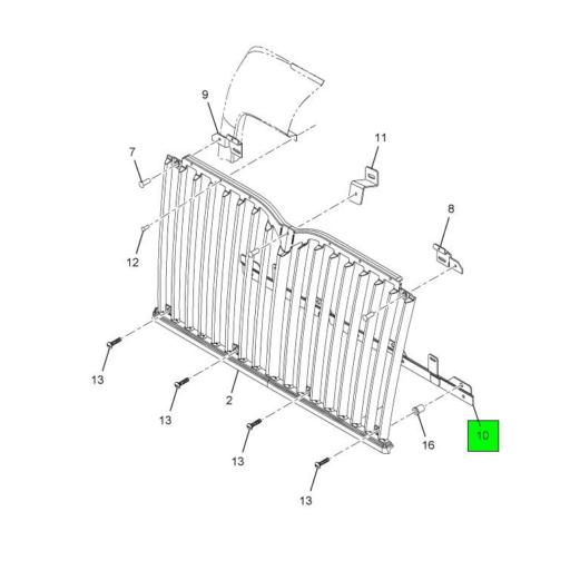 3579762C1 Navistar International | Grille Mounting Support Bracket ...