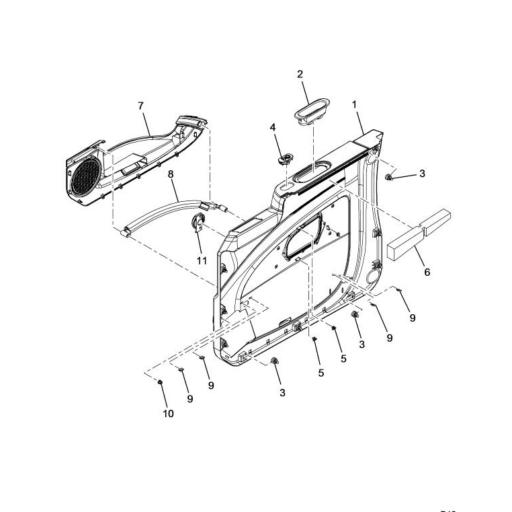 3713804C94 Navistar International | Door Panel Assembly - Left Power ...