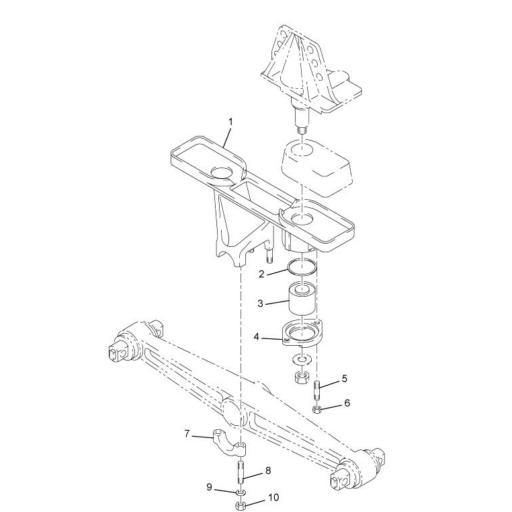 H08606166 Navistar International | Rear Spring Saddle Assembly | Source ...