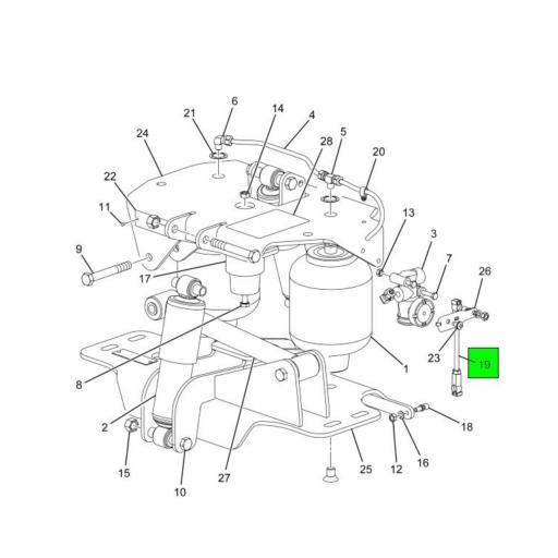 2507764C1 Navistar International | Cab Air Suspension Valve Link ...