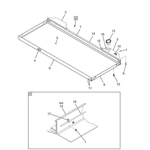 6130408C95 Navistar International | Fixed Upper Bunk Mattress Base ...