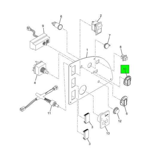 1664768C93 Navistar International | Defroster Control Knob | Source One ...