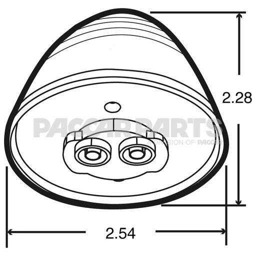 10276Y Kenworth | LED Marker Light Beehive 2-1/2 Inch Yellow | Source ...