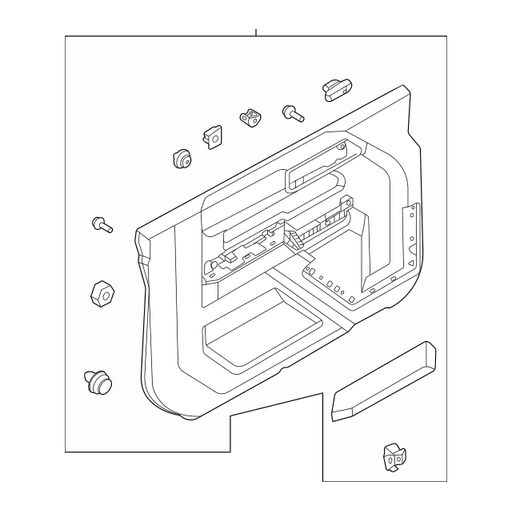 M2DZ5423943AA Ford | Door Interior Trim Panel - Left Front Big Bend ...