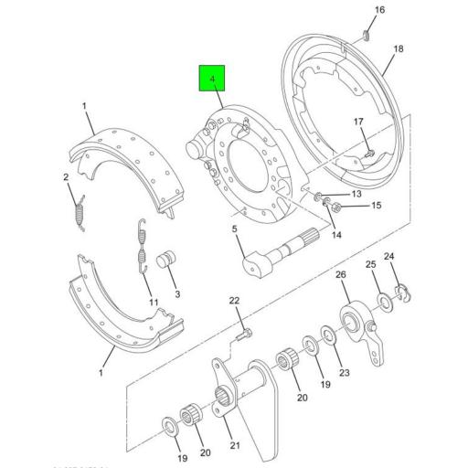 ETN0809966 Navistar International | SPIDER BRAKE W/ANCHOR PIN LEFT OR ...