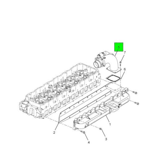 1873322C91 Navistar International | EGR and Inlet Air Duct Assembly ...