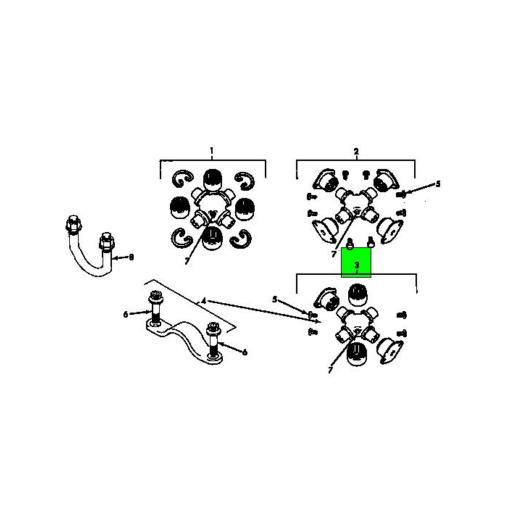 1658882C91 Navistar International | U-Joint Strap Kit with Bolts and ...