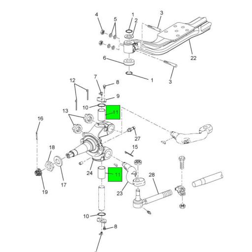 1660267C2 Navistar International | Steering Knuckle Bushing O/S ...
