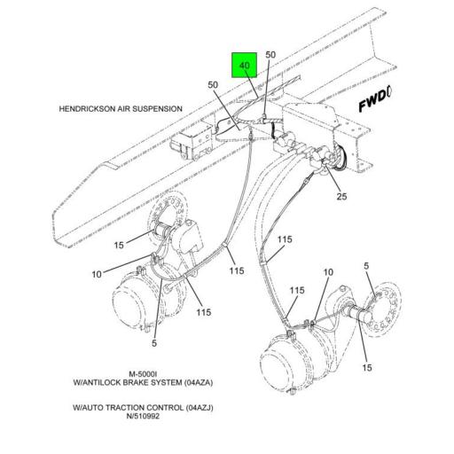 3584541C93 Navistar International | Chassis Harness ABS Rear Chassis ...