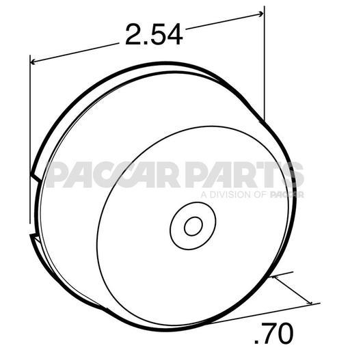 10202R Kenworth | Red Marker Lamp | Source One Parts Center