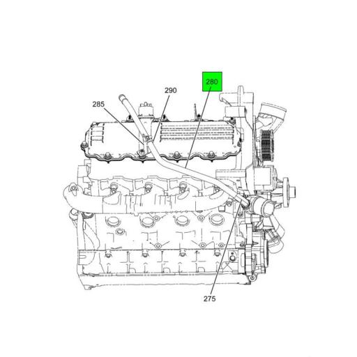 3582956C3 Navistar International | Water Heater Return Pipe to Engine ...