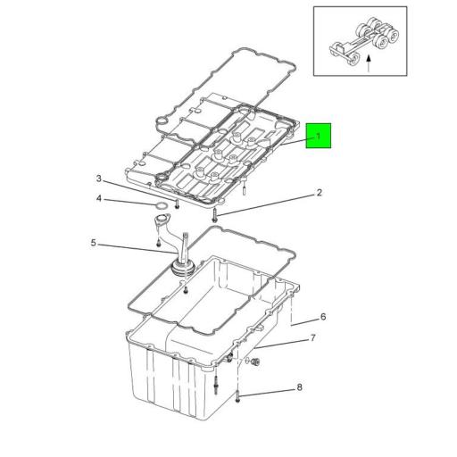 1843537C91 Navistar International | Upper Oil Pan Assembly | Source One ...