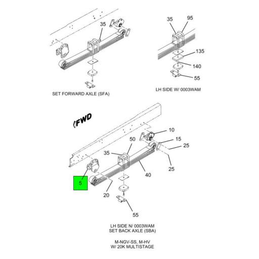 3541827C4 Navistar International | Front Spring Support 16-20K SB No ...