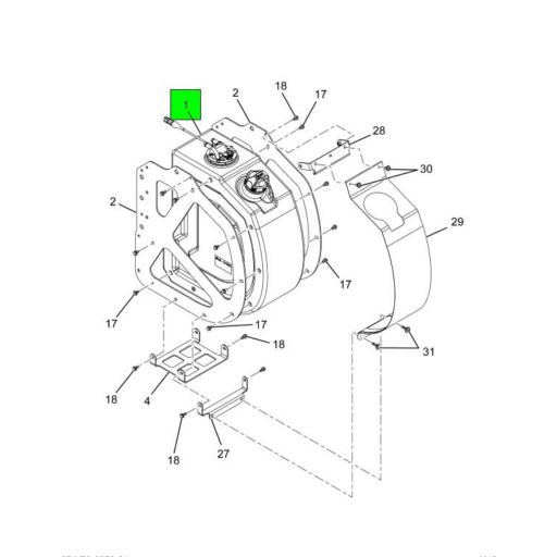 4028120C95 Navistar International | DEF Tank 155 gal Without Drain Plug ...