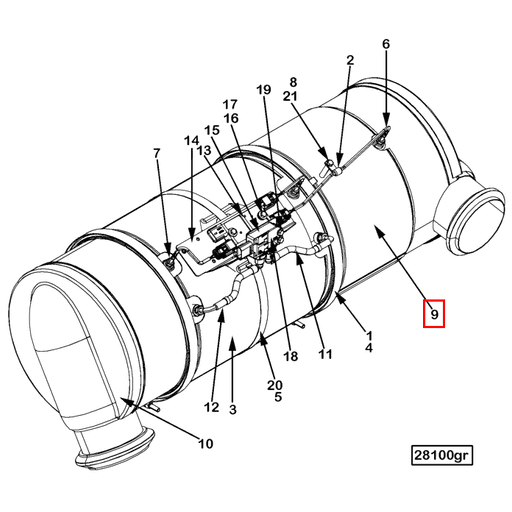 2880500CUM Kenworth | Inlet Catalyst Module | Source One Parts Center