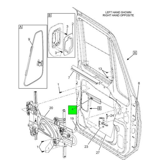 3546063C1 Navistar International | Glass Door | Source One Parts Center