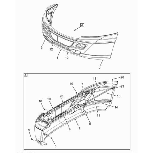 6721614C91 Navistar International | Front Bumper - Fusion 30 Without ...