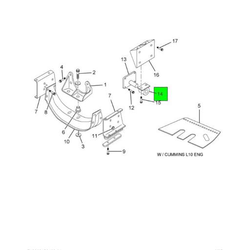 503579C1 Navistar International | Bonded Bushing | Source One Parts Center