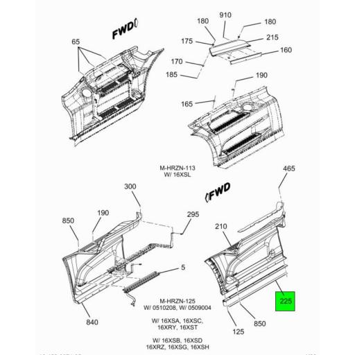 4253432C1 Navistar International | Panel Left Front 125 BBC Aero ...