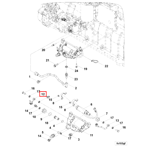 3688842 Cummins | Fuel Hose | Source One Parts Center