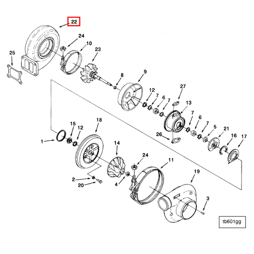 3526000 Cummins | Turbine Housing | Source One Parts Center