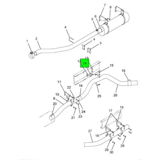 482166C2 Navistar International | Tail Pipe Hanger Link | Source One ...