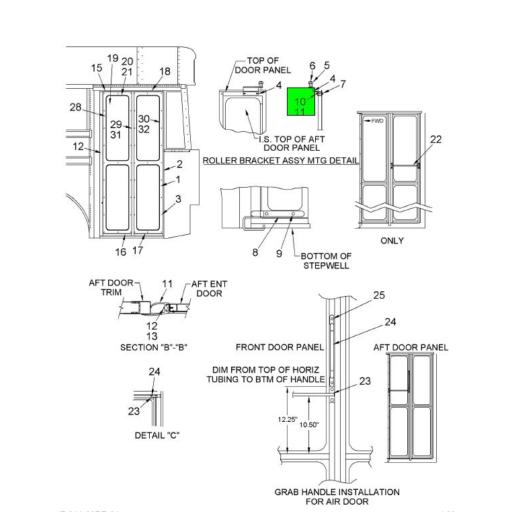 436371001 IC Bus | Roller Bracket Assembly Metal | Source One Parts Center