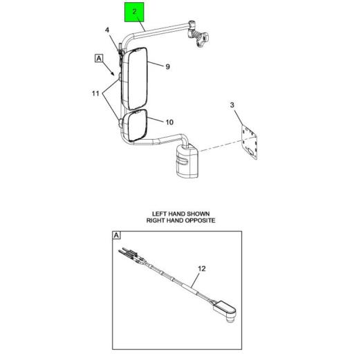 2515510C91 Navistar International | Left-Hand Bracket Assembly Chrome ...