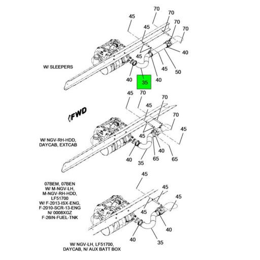 3991728C4 Navistar International | Exhaust Pipe | Source One Parts Center