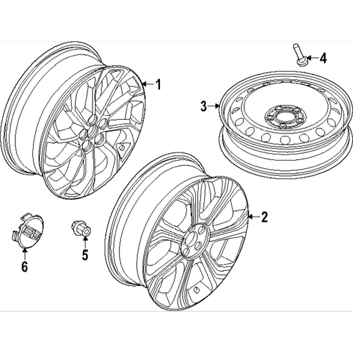 R2TZ1007L Ford | Wheel 21 X 8 2 | Source One Parts Center