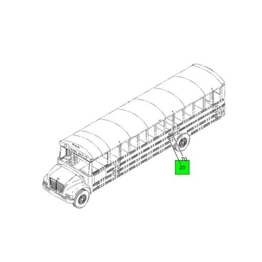 433252001 IC Bus | Shield Armor Clearance Marker | Source One Parts Center