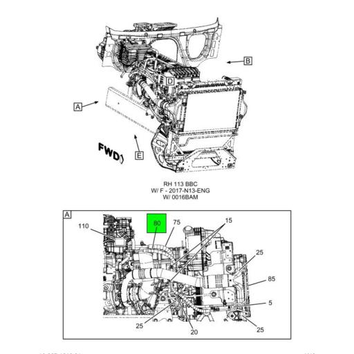 4090802C93 Navistar International | Hose Air Conditioning Condenser-to ...