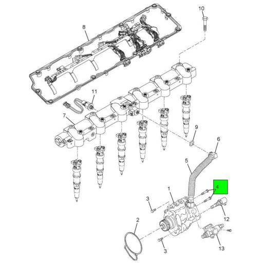 1817962C1 Navistar International | Hex Flange Bolt M8 x 100 mm - 15 ...