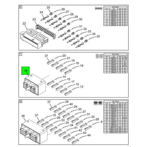 3554088C1 Navistar International | 18-Way Sealed Body Connector ...