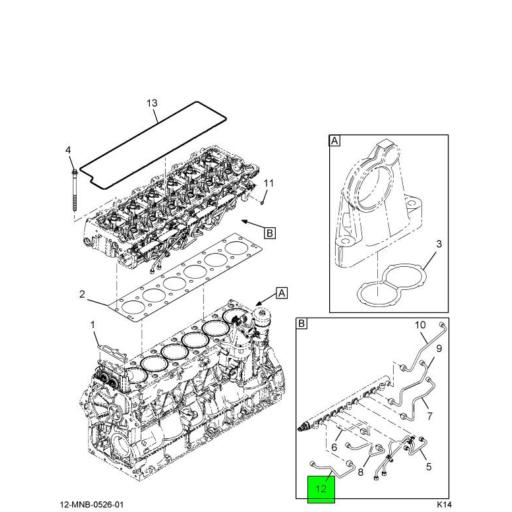3012753C2 Navistar International | High-Pressure Rail-to-Injector Tube ...