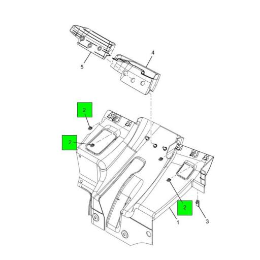 4096496C1 Navistar International | Plastic Termax Clip - 5 Pack ...