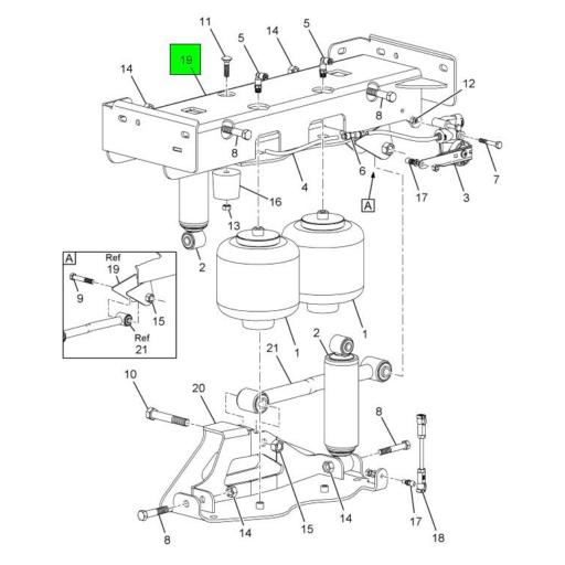 2589948C1 Navistar International | Rear Cab Mounting Bracket | Source ...