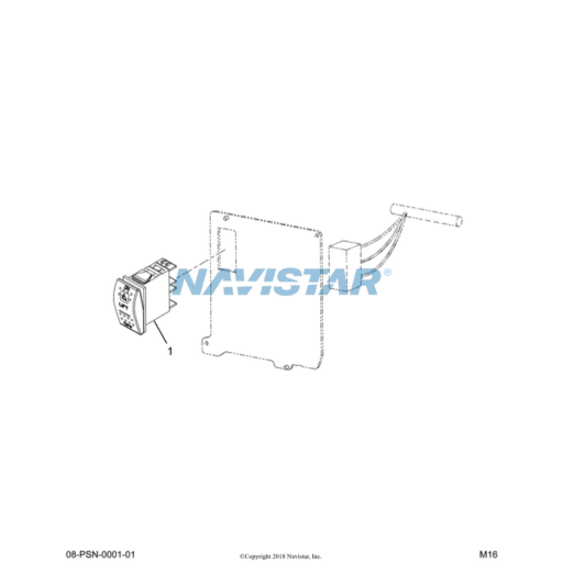 441142003 IC Bus | Rocker Switch Backlit On/Off DPST V-Series 20A 12V ...